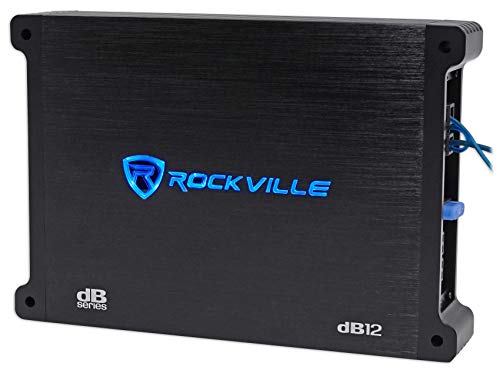 Rockville dB12 2000w Peak / 500w RMS Mono Car Amplifier + Amp Kit