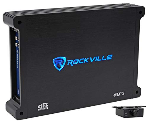 Rockville dB12 2000w Peak / 500w RMS Mono Car Amplifier + Amp Kit