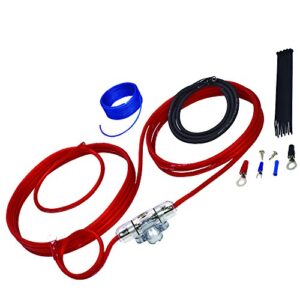 stinger sk4281 8 gauge 4000 series power amplifier installation kit, red