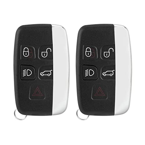 Remote Key Fob Replacement Fits for Land Rover Range Rover Sport LR2 LR4 Evoque 2012 2013 2014 2015 2016 2017 KOBJTF10A (Pack of 2)