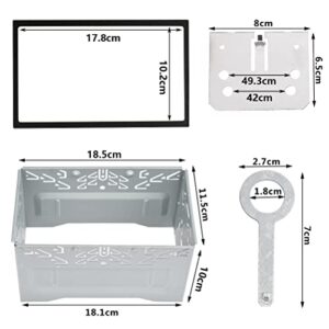 QLOUNI Double Din Installation Kit, Universal Double DIN Installation Cage Kit Slot Metal Car Stereo Radio Mounting Frame, Compatible for Passat/MK3/Jetta Panel Frame