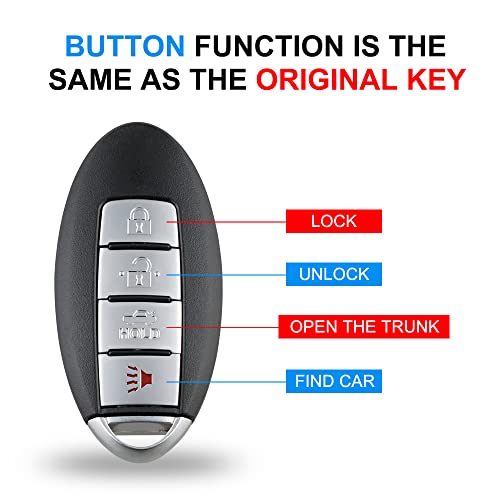 Car Smart Key Fob Replacement Fits for Nissan Altima 2007-2012 /Nissan Maxima 2009-2014 FCC ID: KR55WK48903