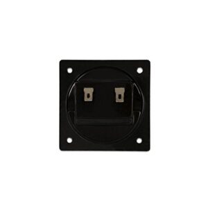 Goldwood Sound Speaker Box Terminal Cups 2 Square Power Speaker Terminal Plates Black (SCT-1000-2)