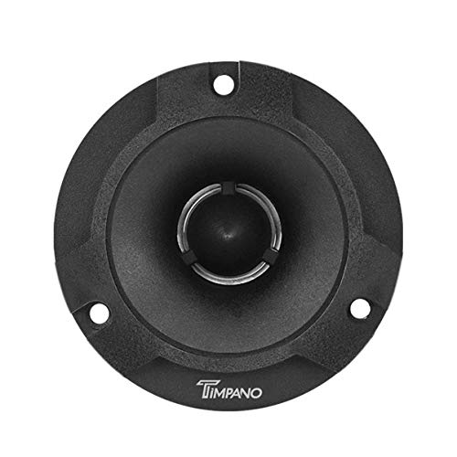 Timpano TPT-ST2 Black 3.75 Inch Super Tweeter, 4 Ohm, 500 Watts Peak, 105 dB Bullet, 1 in Voice Coil, Slim Profile Tweeters for Pro Car Audio (Pair)