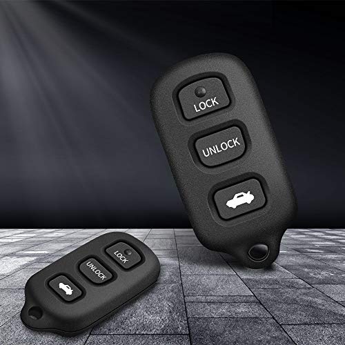 KRSCT Fit for 3-Buttons Keyless Car Entry Smart Replacement Key Fob Toyota Avalon 1998-2004/ Toyota Solara 1998-2004 Key2 (FCC ID: HYQ12BBX)