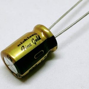 10PCS 100uF 25V Nichicon FG (Fine Gold) Audio Grade, 85 Degree high Temperature Capacitor 8x11.5 mm for high-end Audio