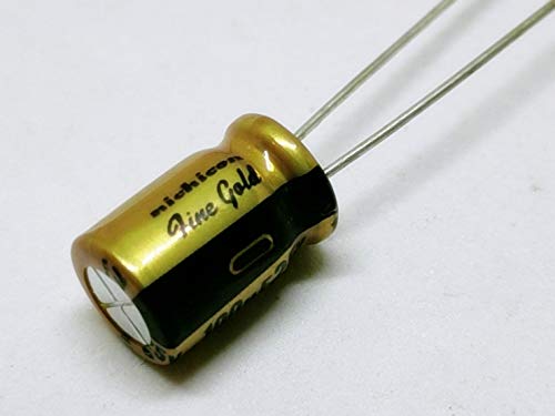 10PCS 100uF 25V Nichicon FG (Fine Gold) Audio Grade, 85 Degree high Temperature Capacitor 8x11.5 mm for high-end Audio