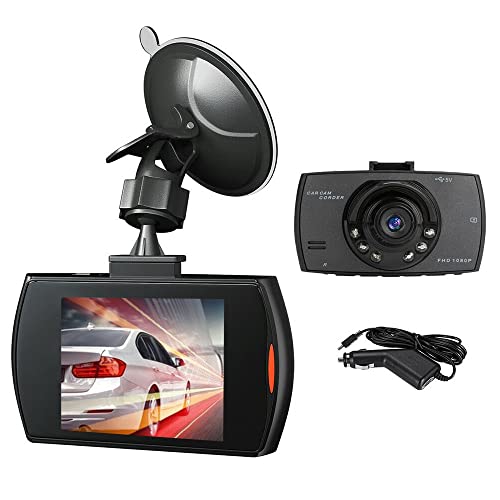 Dash Cam for Cars 1080P,3 inch Dashboard Camera with Night Vision,90°Wide Angle, Parking Monitor,Loop Recording,Motion Detection,G-Sensor