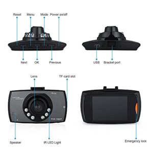 Dash Cam for Cars 1080P,3 inch Dashboard Camera with Night Vision,90°Wide Angle, Parking Monitor,Loop Recording,Motion Detection,G-Sensor