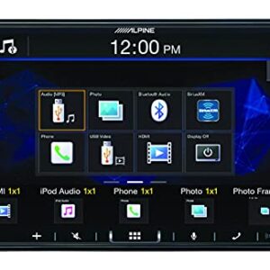 Alpine ILX-407 Digital 7" Shallow-Chassis Multimedia Receiver with PowerStack and Apple Carplay