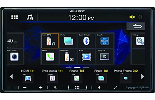 Alpine ILX-407 Digital 7" Shallow-Chassis Multimedia Receiver with PowerStack and Apple Carplay