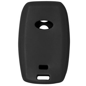 Keyless2Go Replacement for New Silicone Cover Protective Case for Select Kia Vehicles with Push-Button Ignition That Use Prox Smart Keys SY5XMFNA433, SY5XMFNA04 (1 Pack) - Black