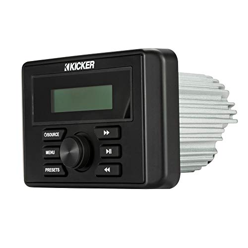 Kicker 46KMC3 Weather-Resistant Gauge-Style Media Center with Bluetooth