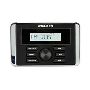 Kicker 46KMC3 Weather-Resistant Gauge-Style Media Center with Bluetooth