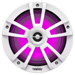 Infinity Mobile Marine Performance Series 8" 2 way speaker with RGB lighting - White