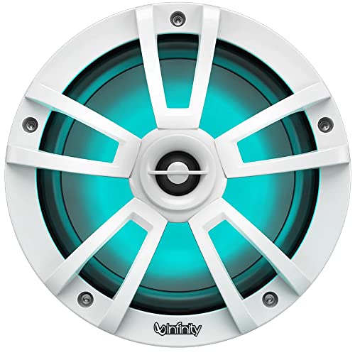 Infinity Mobile Marine Performance Series 8" 2 way speaker with RGB lighting - White