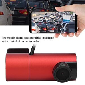 SNOQ Dash Cam for Cars,1080P Full HD WiFi Car Dash Camera USB Starlight Night Vision G-Sensor Loop Recording Motion Detection Parking Monitor,User Friendly Designs (Red)