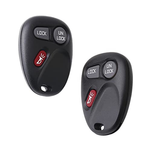 EXAUTOPONE 2Pcs KOBLEAR1XT Car Key Fob Keyless Entry Remote 3-btn Compatible with Escalade Yukon Sonoma S10 15042968