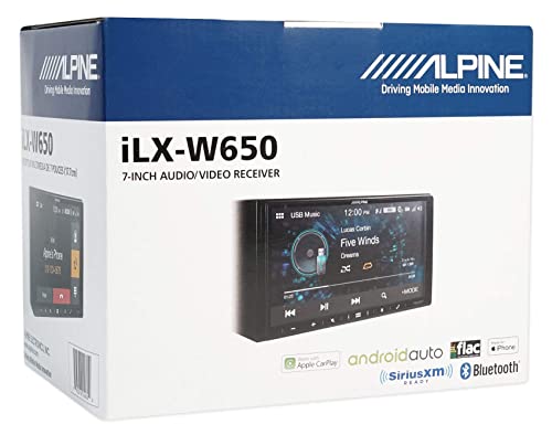 ALPINE iLX-W650 7" Digital Media Bluetooth Car Receiver CarPlay/Android+Camera