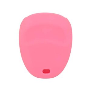 SEGADEN Silicone Cover Protector Case Holder Skin Jacket Compatible with CHEVROLET GMC CADILLAC HUMMER SATURN PONTIAC 3 Button Remote Key Fob CV4610 Pink