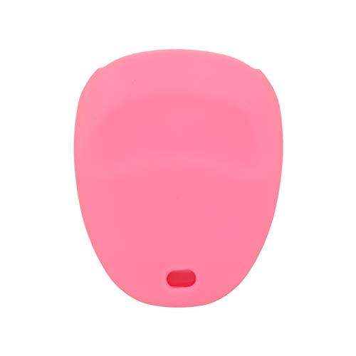 SEGADEN Silicone Cover Protector Case Holder Skin Jacket Compatible with CHEVROLET GMC CADILLAC HUMMER SATURN PONTIAC 3 Button Remote Key Fob CV4610 Pink