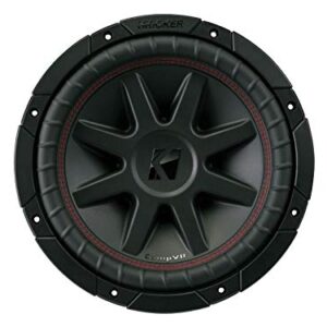 KICKER CompVR 10-Inch (25cm) Subwoofer, DVC, 2-Ohm, 350W