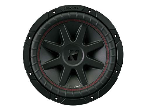 KICKER CompVR 10-Inch (25cm) Subwoofer, DVC, 2-Ohm, 350W