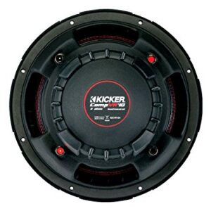 KICKER CompVR 10-Inch (25cm) Subwoofer, DVC, 2-Ohm, 350W