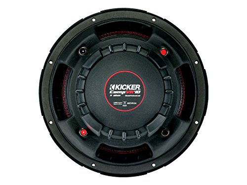 KICKER CompVR 10-Inch (25cm) Subwoofer, DVC, 2-Ohm, 350W