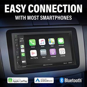 BOSS Audio Systems Elite Series CRBE7ACP Car Stereo System - Apple CarPlay, Android Auto, 7 Inch Touchscreen, Bluetooth, No CD Player, Certified Manufacture Reconditioned, SoundSkins Screen Cloth