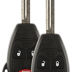 Discount Keyless Replacement Uncut Car Keyless Entry Remote Fob Key Compatible with OHT692713AA, OHT692427AA, KOBDT04A (2 Pack)