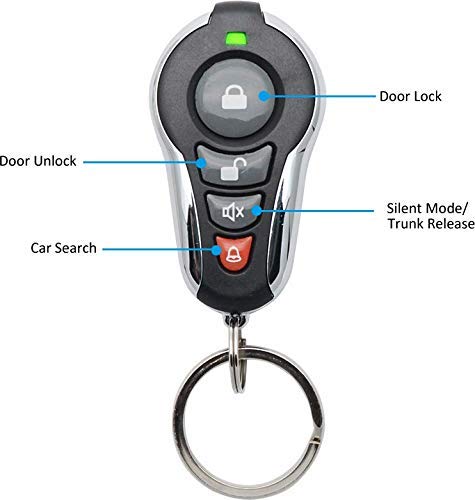 Car Remote Central Lock MASO Car Door Lock Keyless Entry System Kit with 2 Remote Controllers Universal for 12V Vehicle