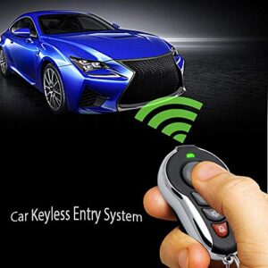 Car Remote Central Lock MASO Car Door Lock Keyless Entry System Kit with 2 Remote Controllers Universal for 12V Vehicle