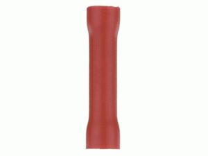 install bay rvbc825 red vinyl butt connector 8-gauge, 25-bag