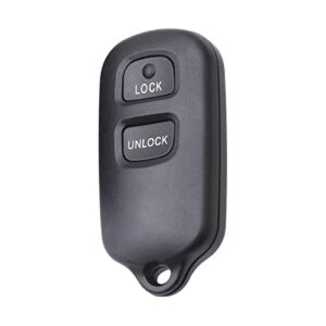 xinxusong hyq12bbx car key fob keyless control entry remote hyq12ban 2 button vehicles replacement compatible with fj cruiser echo rav4 tundra 89742-20200 89742-0c020