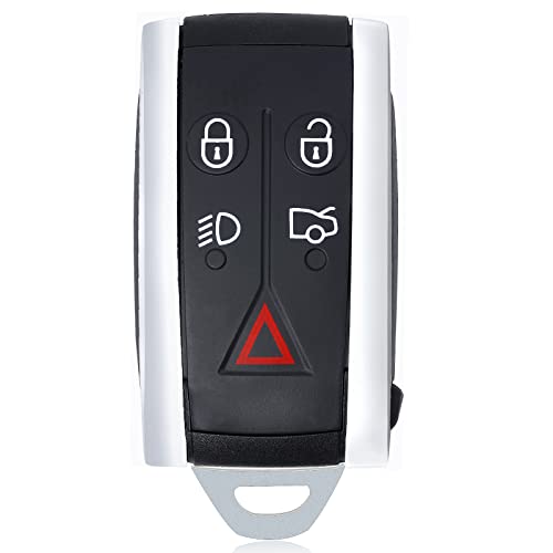 Aichiyu Keyless Entry Smart Remote Key Fob Replacement for Jaguar XF XFR XJ8 XK XK8 XKR 2007 2008 2009 2010 2011 2012 2013 2014 2015 FCC ID: KR55WK49244 KR55WK45694 315Mhz PCF7953 Chip