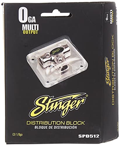 Stinger SPD512 PRO Series Power Distribution T-Block with (3) 1/0-Gauge Inputs