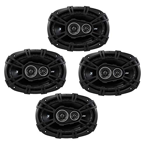 KICKER DSC6930 6x9-Inch (160x230mm) 3-Way Speakers, 4-Ohm Bundle