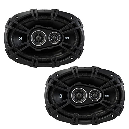 KICKER DSC6930 6x9-Inch (160x230mm) 3-Way Speakers, 4-Ohm Bundle