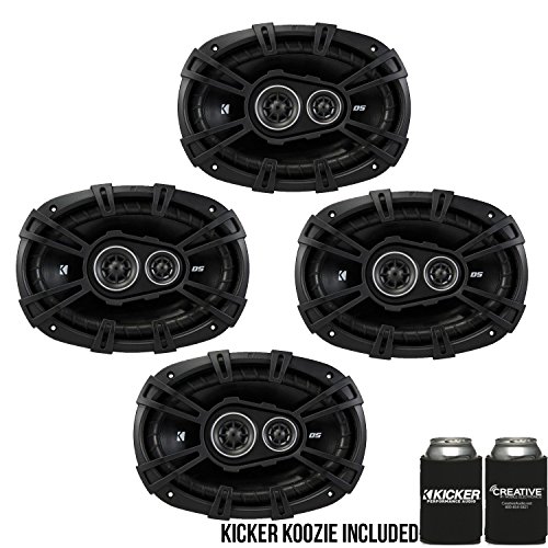 KICKER DSC6930 6x9-Inch (160x230mm) 3-Way Speakers, 4-Ohm Bundle