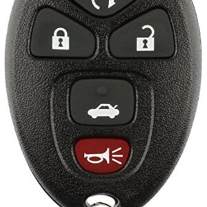 Discount Keyless Replacement Key Fob Car Remote and Uncut Transponder Key Compatible with OUC60270, 15912860, ID 46