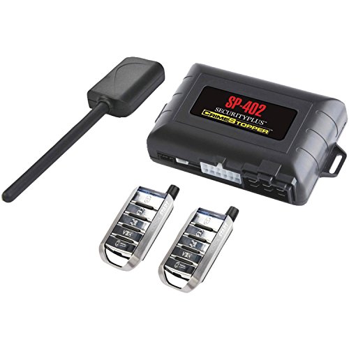 Crimestopper SP-402 Car Alarm with Remote Start, Keyless Entry and Engine Disable,Black