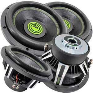 pair of gravity warzone 15 inch 7000 watt car audio subwoofer w/ 4 ohm dvc power (2 woofers)