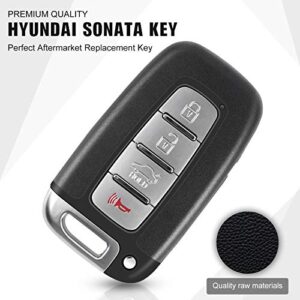 PERSUPER Key Fob Fit for Hyundai 2012-2013 Elantra, 2011-2014 Sonata, Azera, 2009-2014 Genesis Smart Remote Compatible with Kia 2011-2013 Optima, 2011-2013 Soul (SY5HMFNA04) 2015 Sonata Hybird