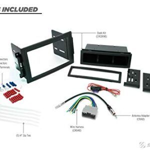 SCOSCHE Install Centric ICCR5BN Complete Basic Installation Solution for Installing an Aftermarket Stereo Compatible with Select 2004-09 Chrysler, Dodge & Jeep Vehicles with Navigation