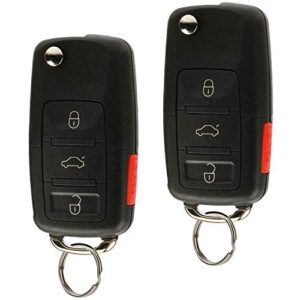 replacement key fob for jetta golf passat beetle,mushan pack of 2 keyless entry oem replacement remote key uncut fits for vw 2002-2005 jetta/golf/passat,2002-2010 beetle