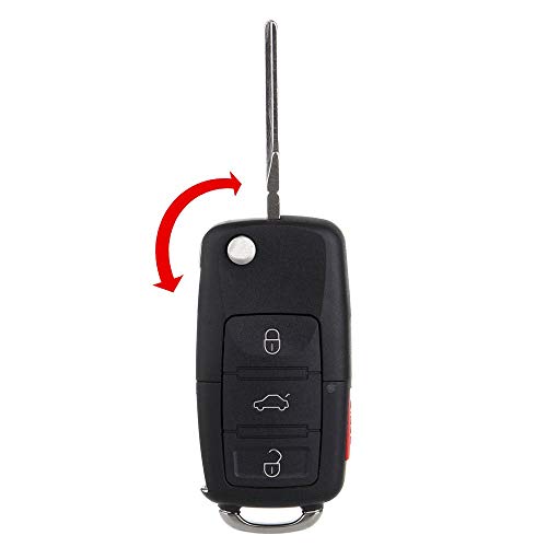 Replacement Key Fob For Jetta Golf Passat Beetle,Mushan Pack of 2 Keyless Entry OEM Replacement Remote Key Uncut Fits for VW 2002-2005 Jetta/Golf/Passat,2002-2010 Beetle