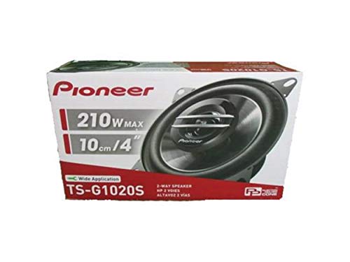 PIONEER TS-G1020S 420 Watts Max Power 4" 2-Way G-Series Coaxial Full Range Car Audio Stereo Speakers with ALPHASONIK Earbuds