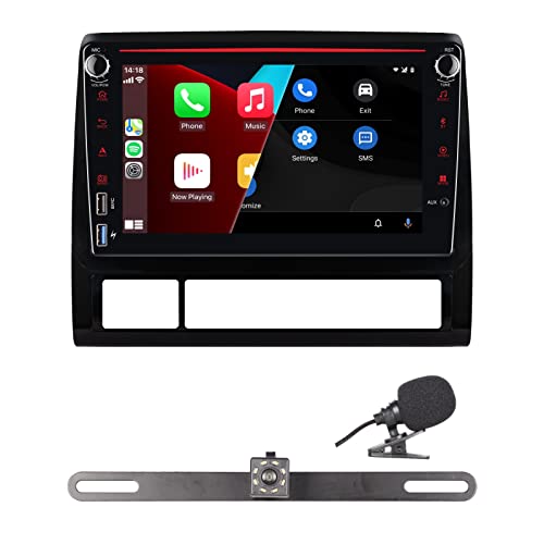 YZKONG Car Stereo for Toyota Tacoma 2005-2015 Compatible with Carplay/Android Auto with 8 inch Touch Screen/Bluetooth/Mirror Link/FM/AM/USB/Rear View Camera