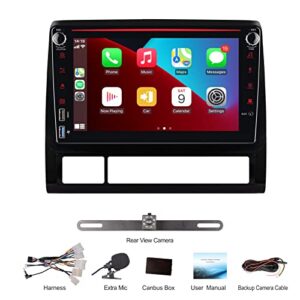 YZKONG Car Stereo for Toyota Tacoma 2005-2015 Compatible with Carplay/Android Auto with 8 inch Touch Screen/Bluetooth/Mirror Link/FM/AM/USB/Rear View Camera